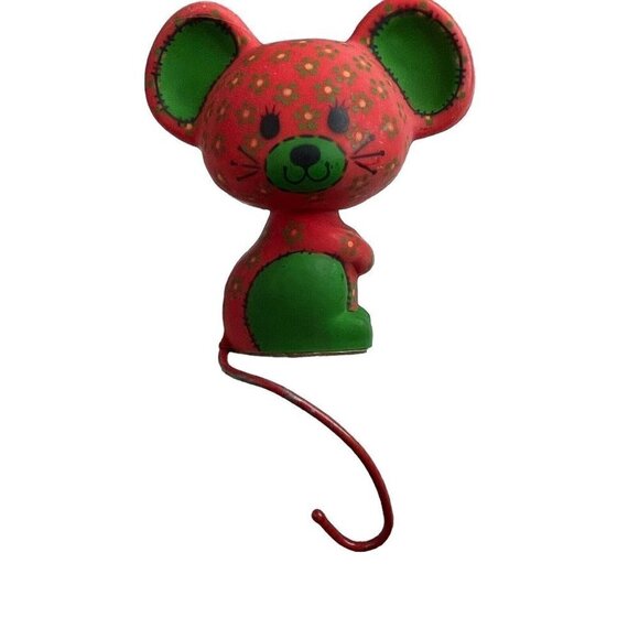 Hallmark | Holiday | Vintage Hallmark 977 Calico Mouse Flowers Red ...